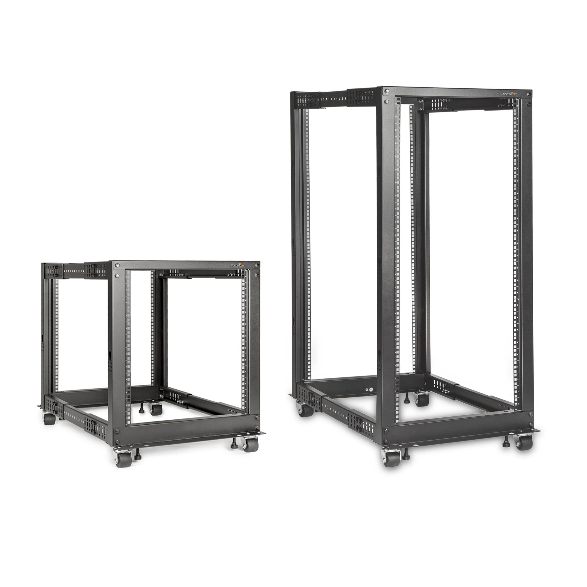 SolidRack Open Frame 4-Post Adjustable Depth Rack