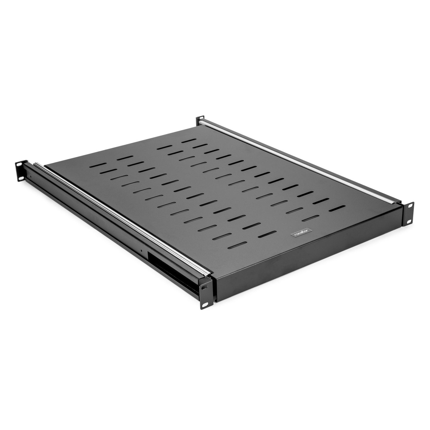 1U Universal Vented Rack Mount Shelf - 25.6in Depth - Cold-rolled Steel ...