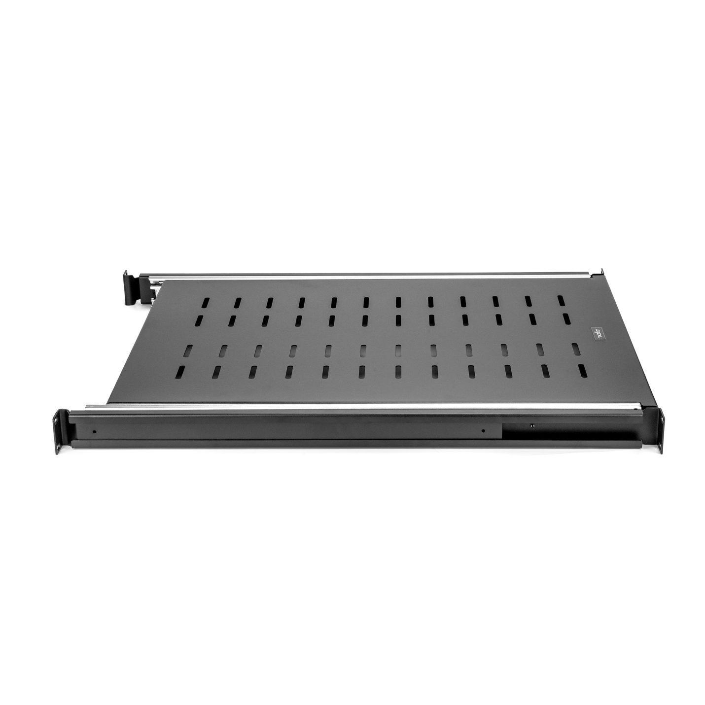 1U Universal Vented Rack Mount Shelf - 25.6in Depth - Cold-rolled Steel ...
