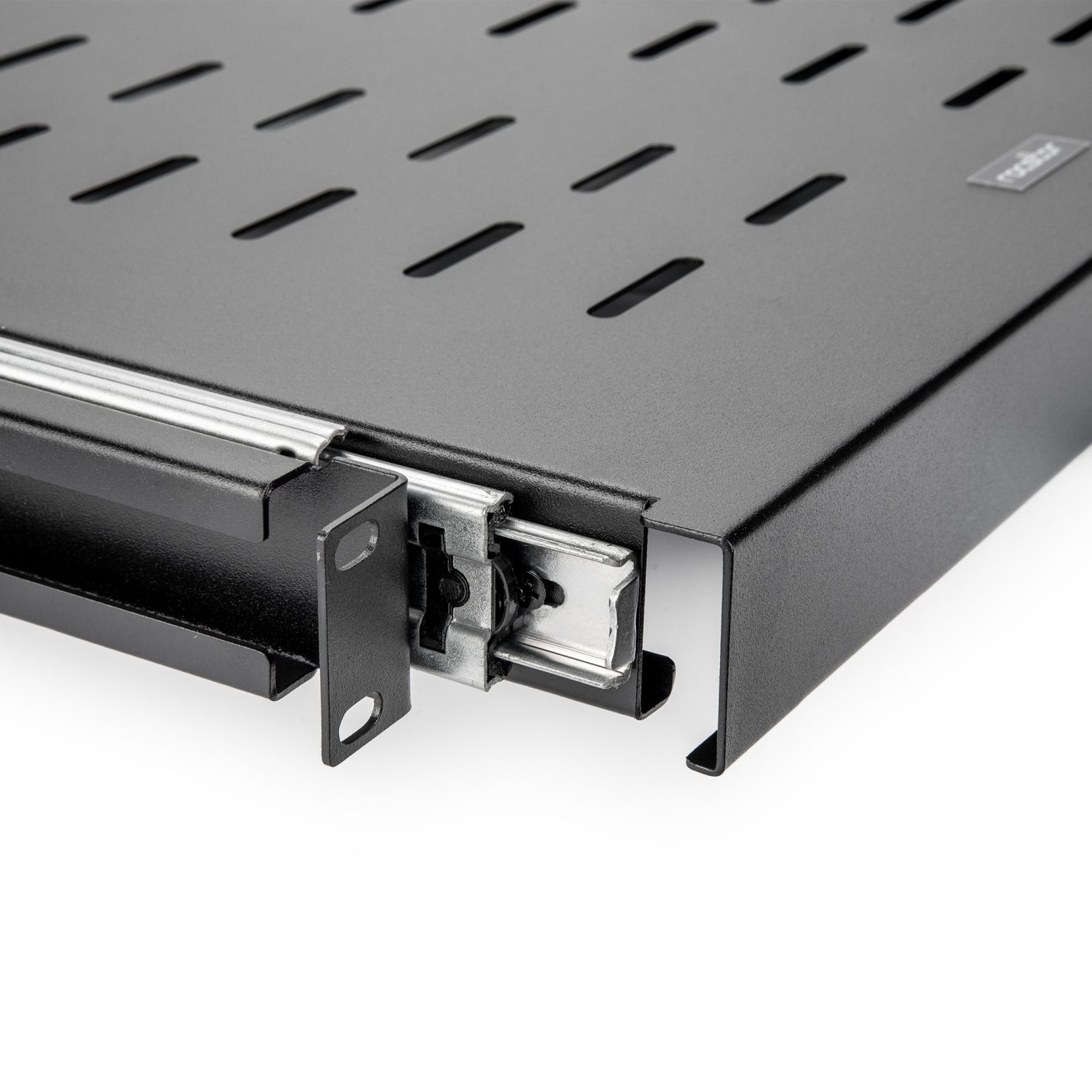 1U Universal Vented Rack Mount Shelf - 25.6in Depth - Cold-rolled Steel ...