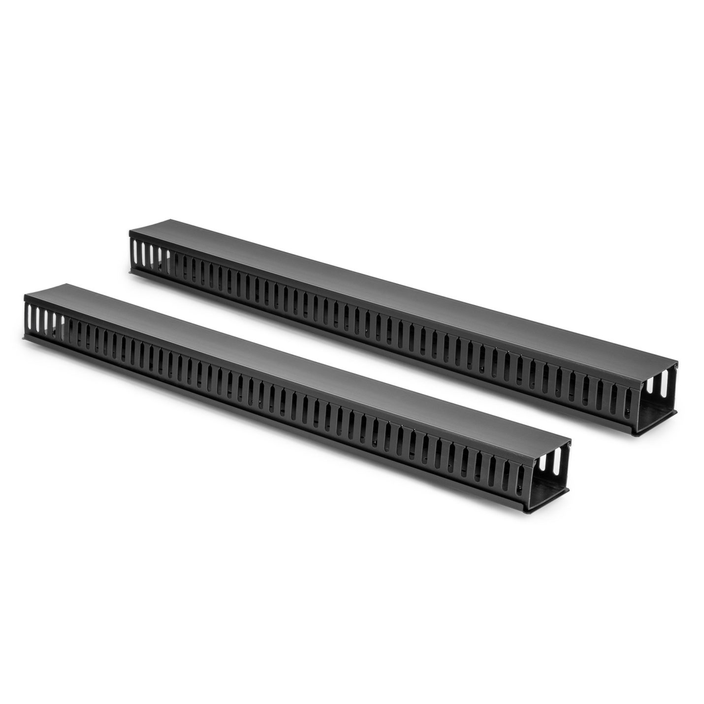 Vertical Cable Organizer with Finger Ducts - Cable Management Panel