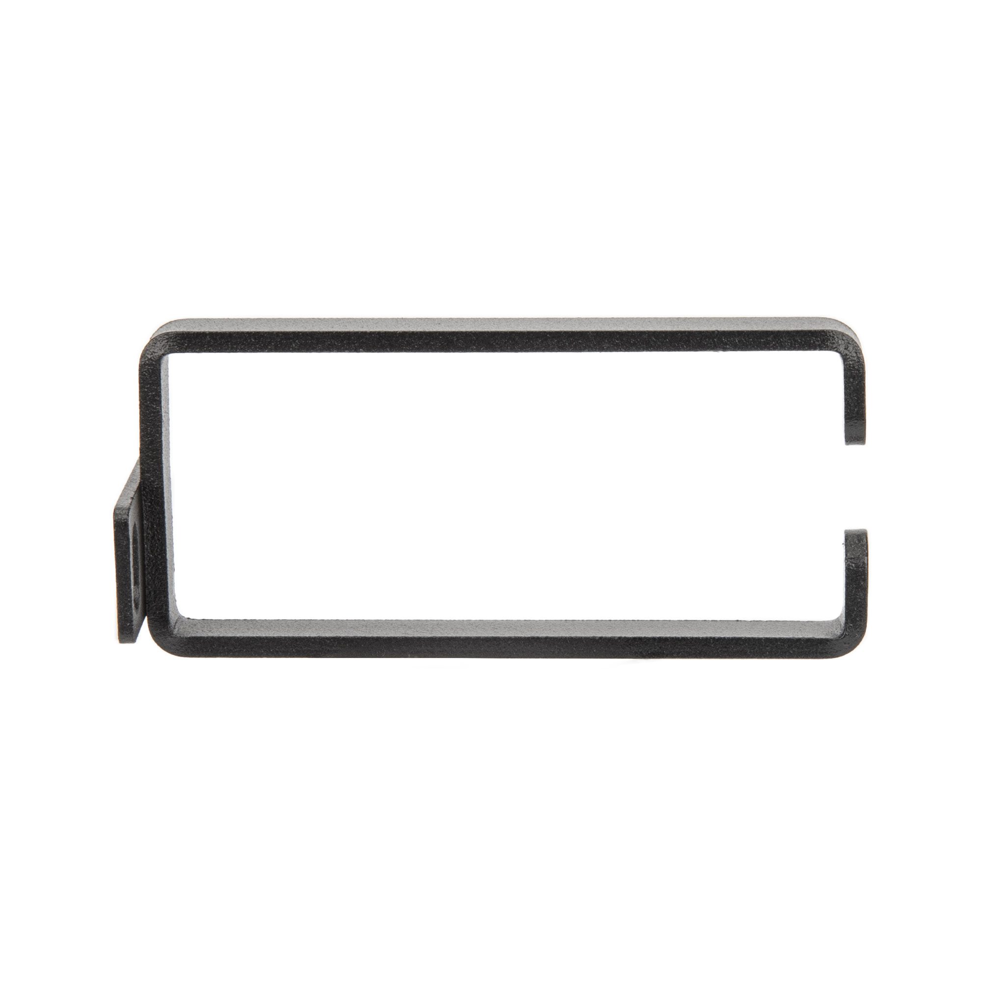 1U Vertical Server Rack Cable Management D-Ring Hook - Steel - Black