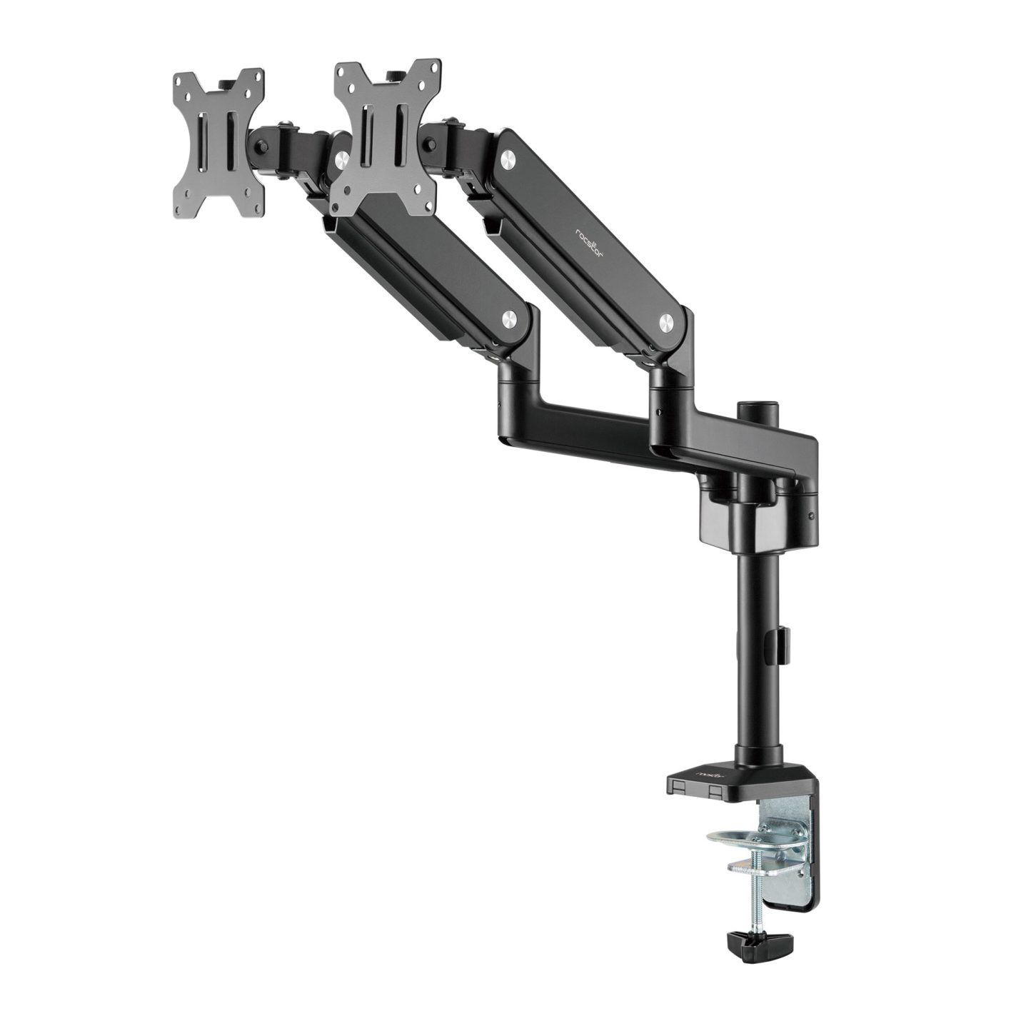 ErgoReach EP9 Premium Dual Ergonomic Monitor Arm, C-Clamp & Grommet ...