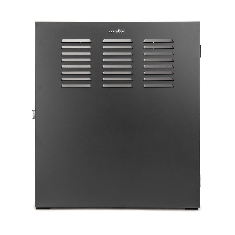 SolidRack 2U Low Profile Vertical Mount Switch-Depth Wall-Mount Rack ...